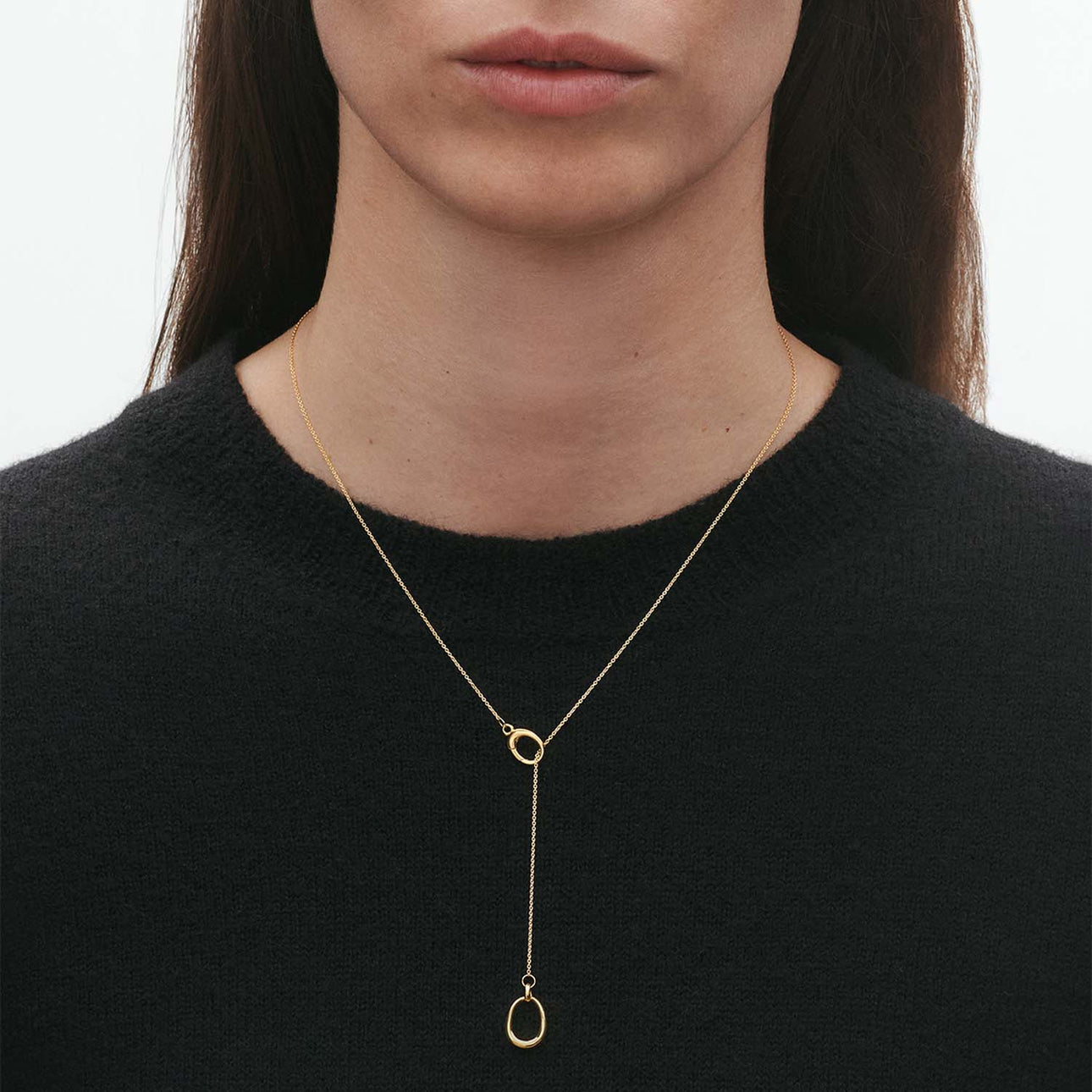 Georg Jensen - Lariat Offspring halskæde - 18 kt. guld | 9.975,00 kr ...