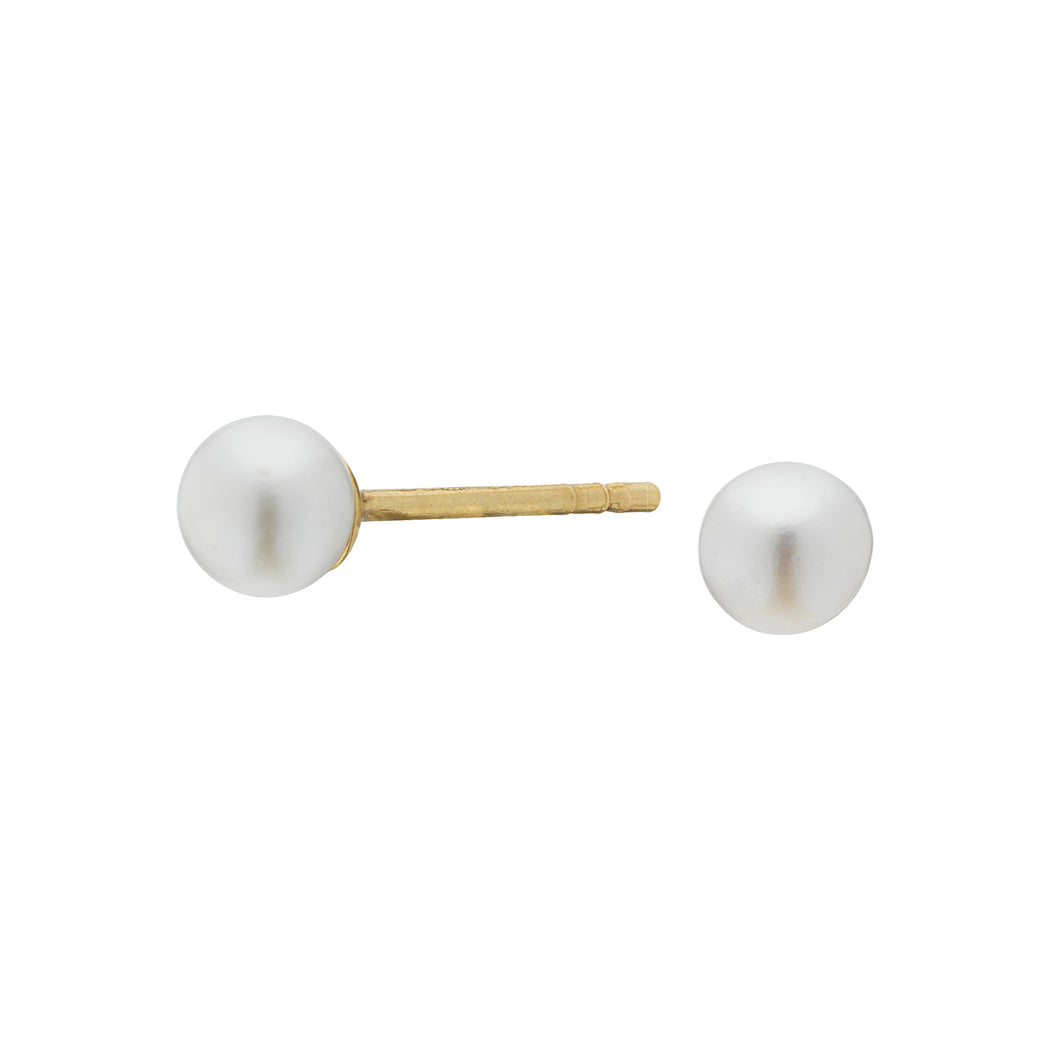 Vibholm GULD - Perle ørestikker 3,5-4 mm - 9 kt. guld | 599,00 kr ...