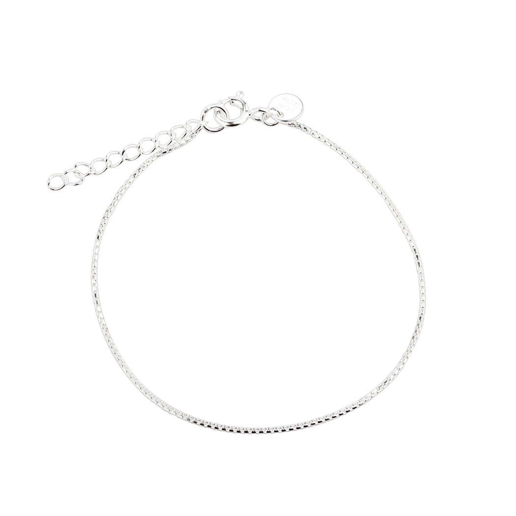 Aqua Dulce - Round Box armbånd, 17+3 cm - Forgyldt sølv | 299,00 kr ...