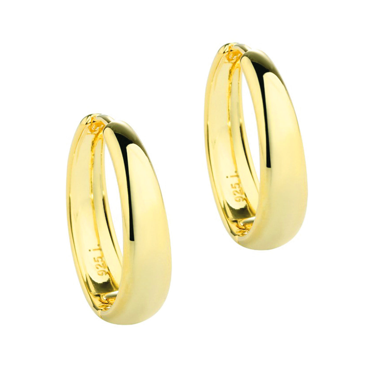 Aqua Dulce - Emma hoops, 25 mm - Forgyldt sølv | 599,00 kr | Aqua Dulce ...